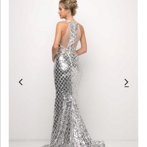 La Vera | Dresses | Brand New Silver Red Carpet La Vera Dress | Poshmark